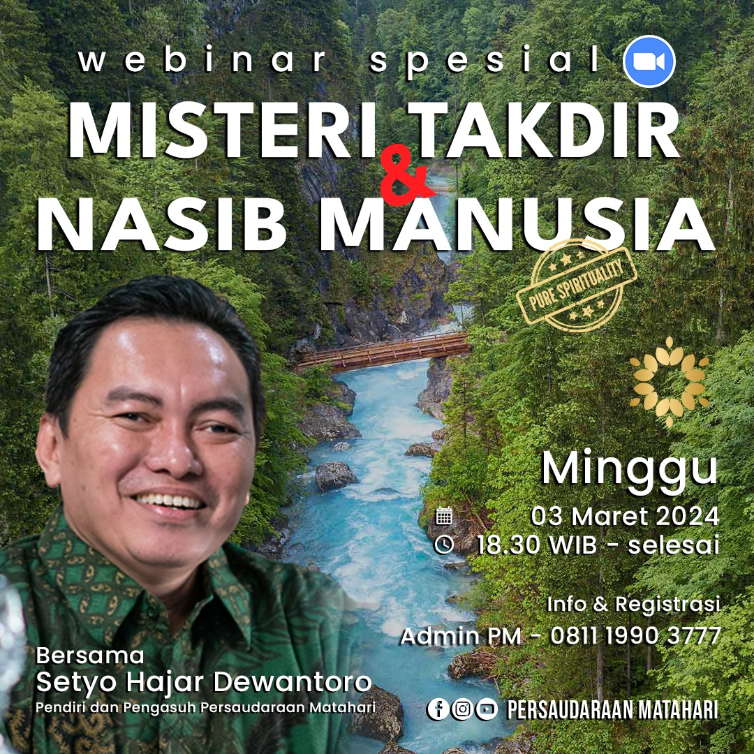Webinar Misteri Takdir dan Nasib Manusia - Persaudaraan Matahari
