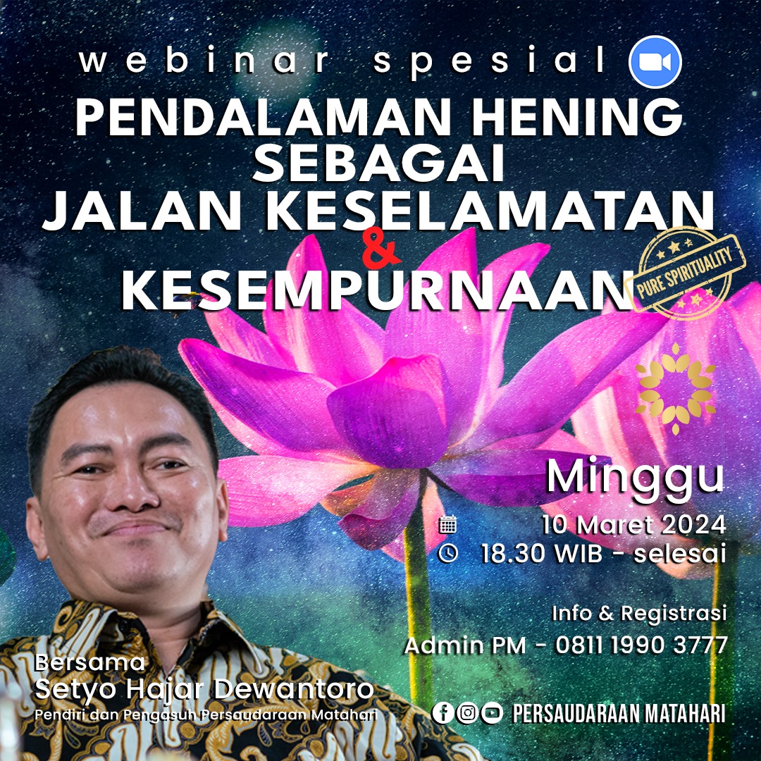 Pendalaman Hening sebagai Jalan Keselamatan dan Kesempurnaan - Persaudaraan Matahari