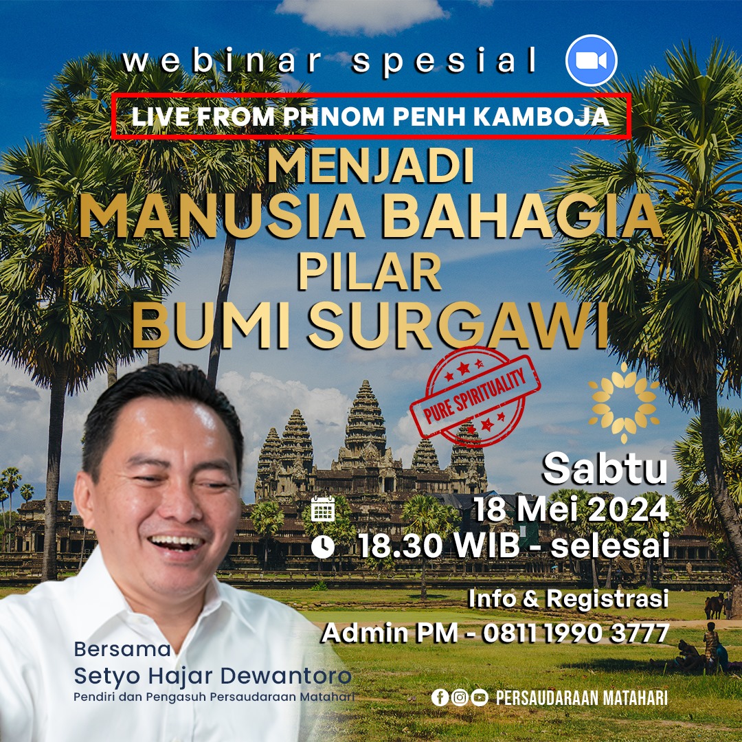 Webinar Spesial Menjadi Manusia Bahagia Pilar Bumi Surgawi ...