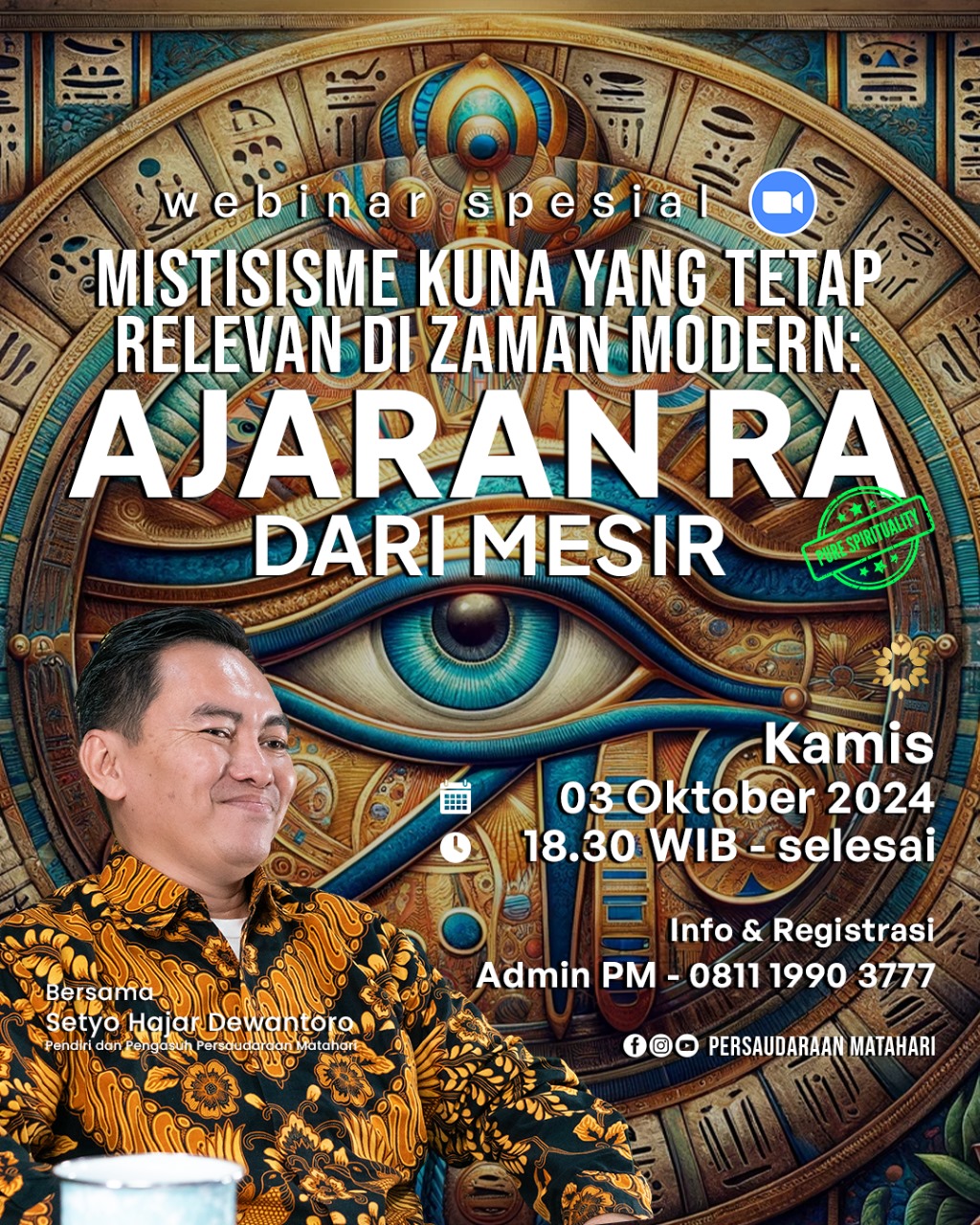 WEBINAR MISTISISME KUNA YANG TETAP RELEVAN DI ZAMAN MODERN: AJARAN RA ...
