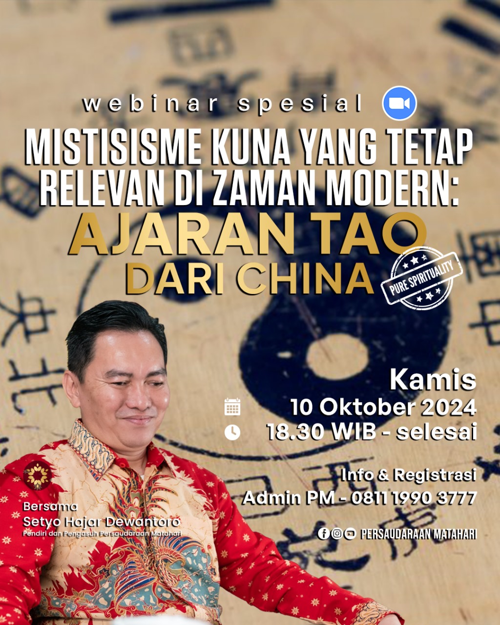 Webinar Mistisisme Kuna Yang Tetap Relevan Di Zaman Modern: Ajaran Tao ...