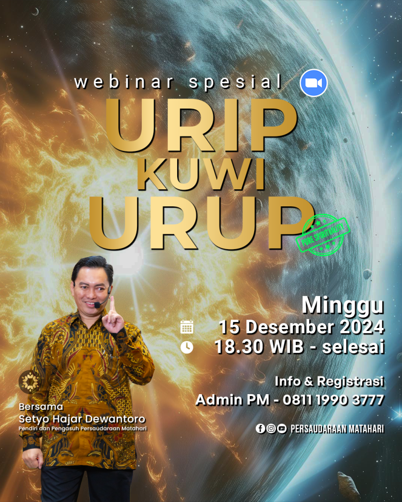 Webinar Urip Kuwi Urup - Persaudaraan Matahari