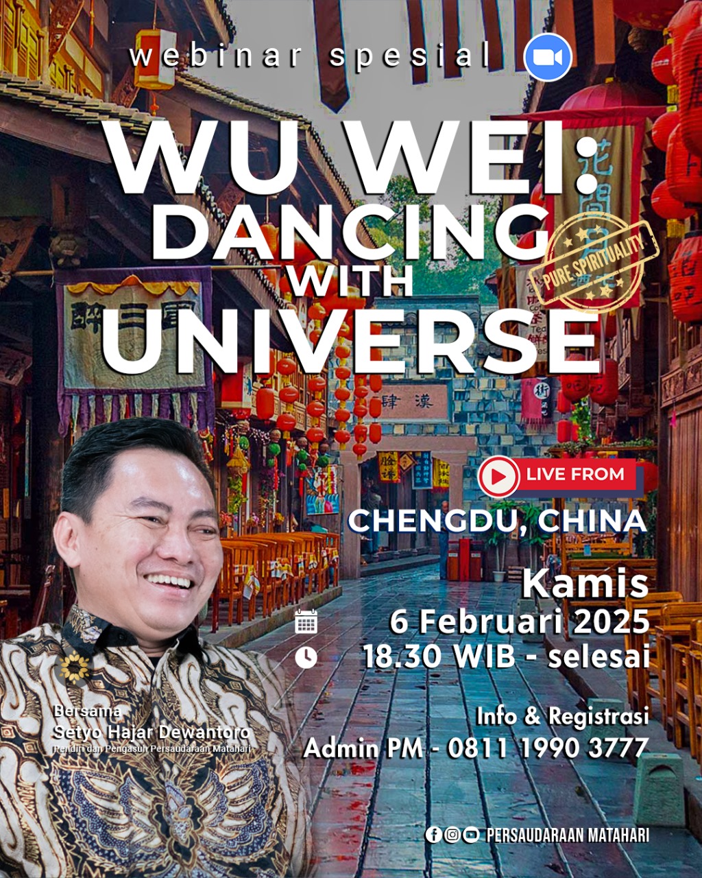 Webinar Wu Wei: Dancing with Universe - Persaudaraan Matahari