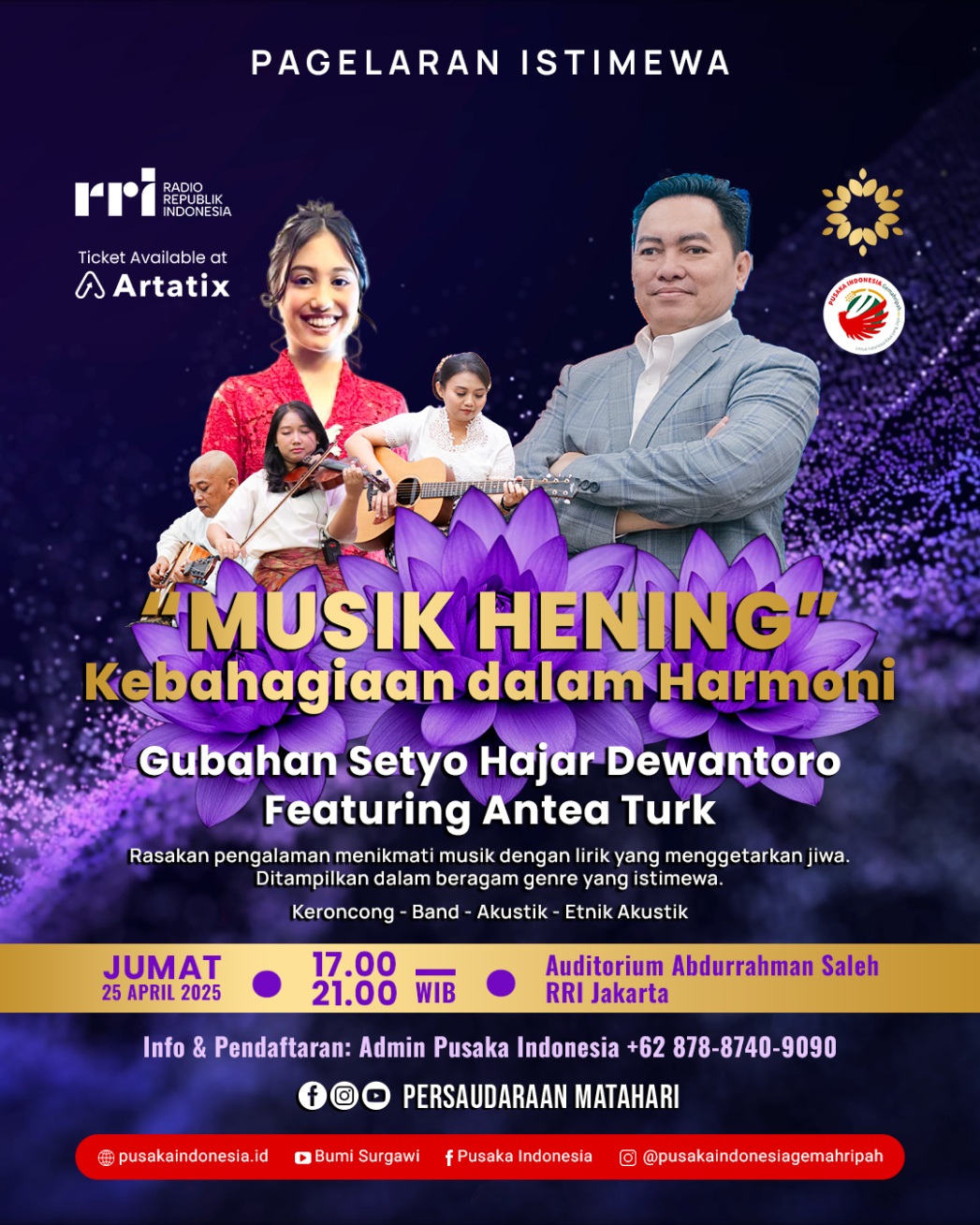 MUSIK HENING KEBAHAGIAAN DALAM HARMONI - Persaudaraan Matahari