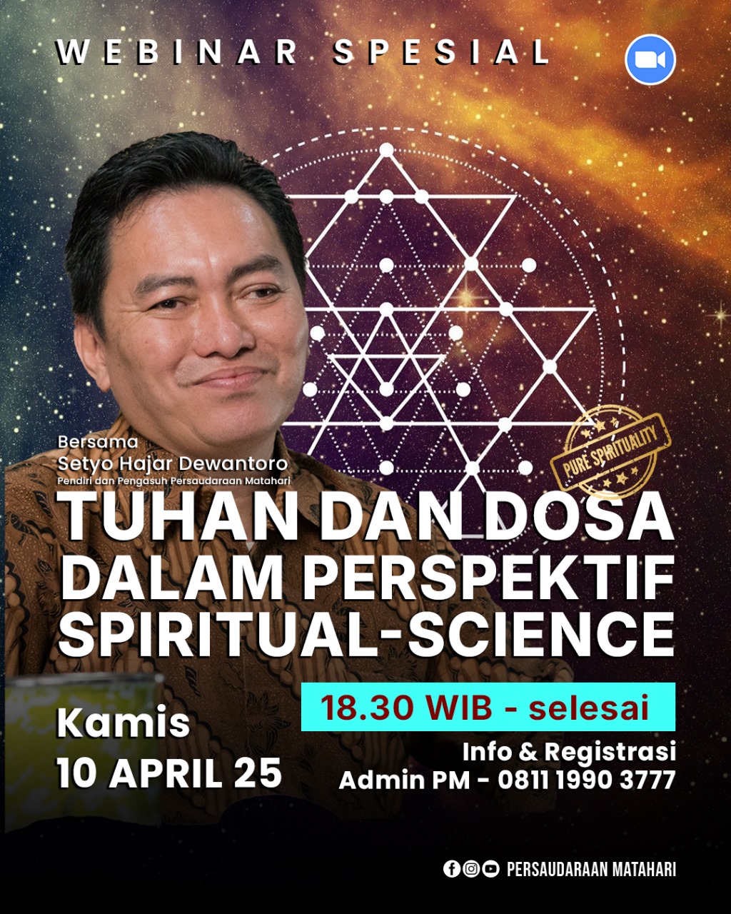 Webinar Tuhan dan Dosa dalam Perspektif Spiritual-Science ...