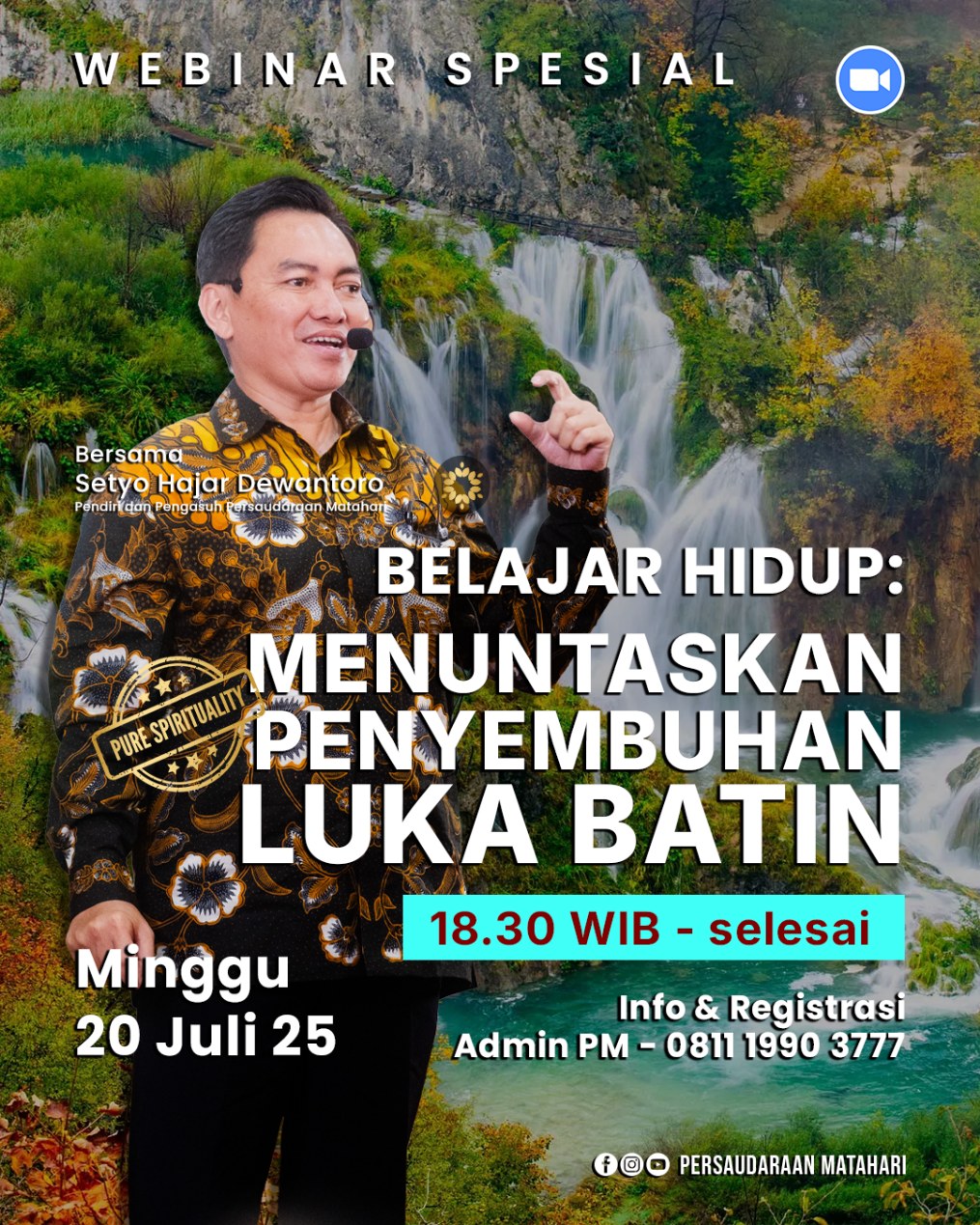 WEBINAR ‎BELAJAR HIDUP: MENUNTASKAN PENYEMBUHAN LUKA BATIN - Persaudaraan Matahari